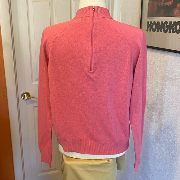 Vintage | Sweaters | Hot Pink Long Sleeve Vintage Zip Back Sweater ...